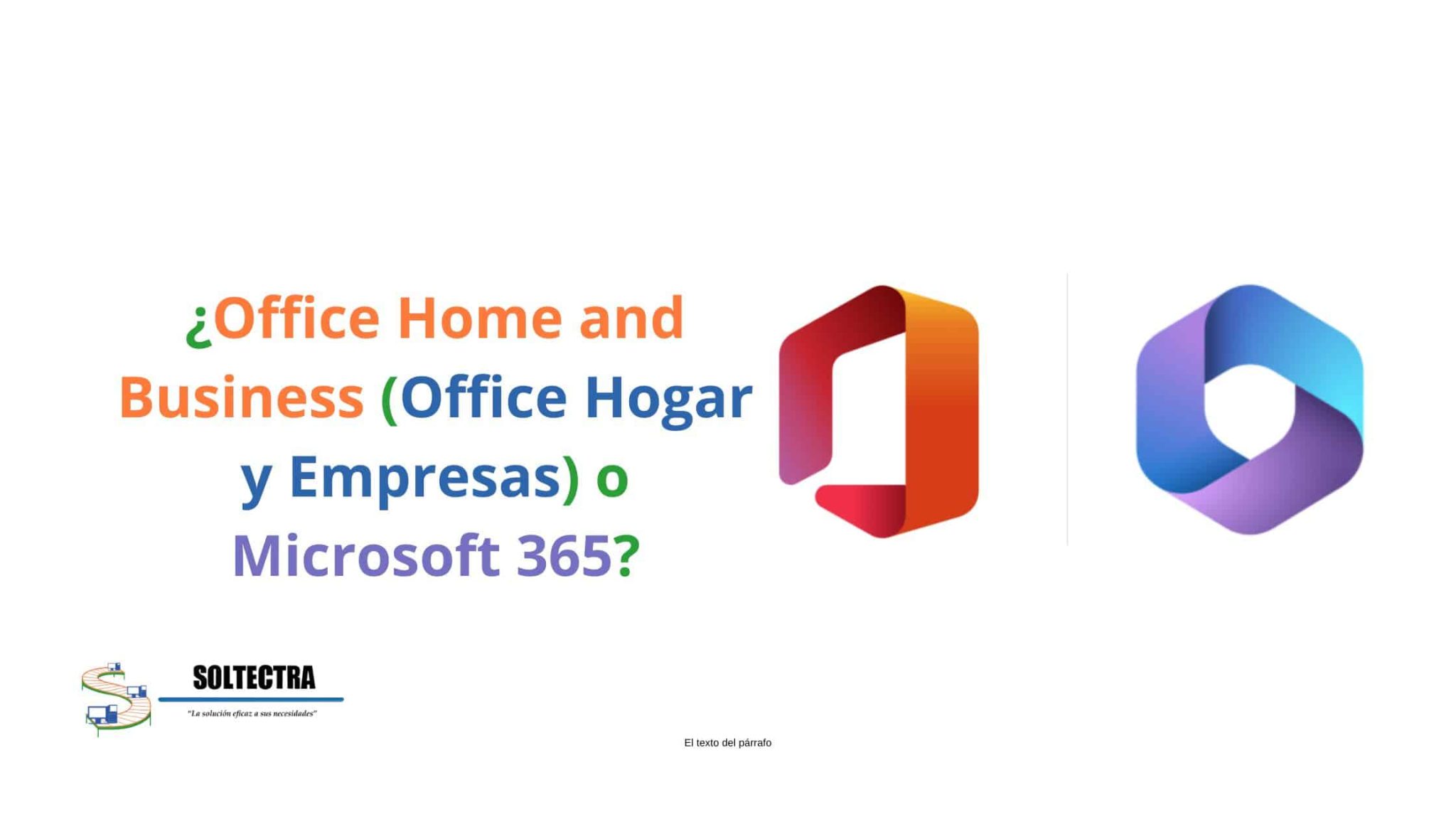 ¿Office Home and Business (Office Hogar y Empresas) o M365?